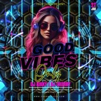 Good Vibes Only Template | PosterMyWall