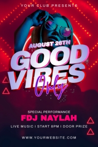 Good Vibes Only Template | PosterMyWall