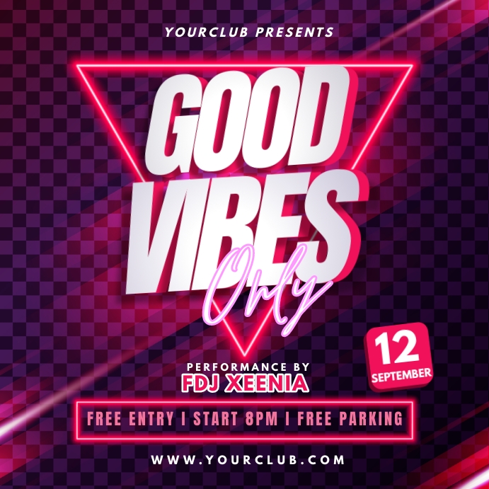 Good Vibes Only Template | PosterMyWall