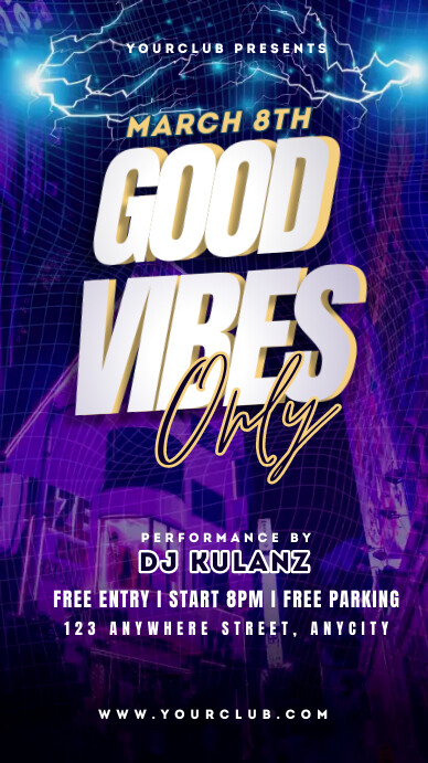 Good Vibes Only Template | PosterMyWall