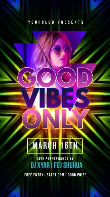 Good Vibes Only Template | PosterMyWall
