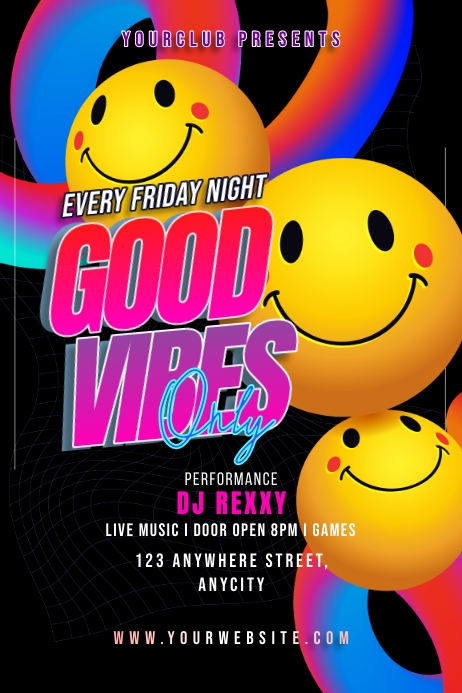Good Vibes Only Template | PosterMyWall