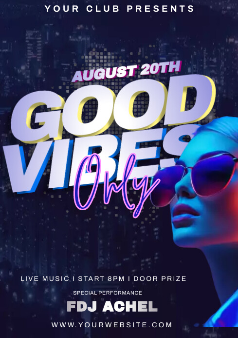 Good Vibes Only Template | PosterMyWall