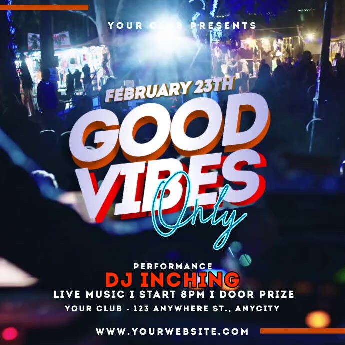 Good Vibes Only Template | PosterMyWall
