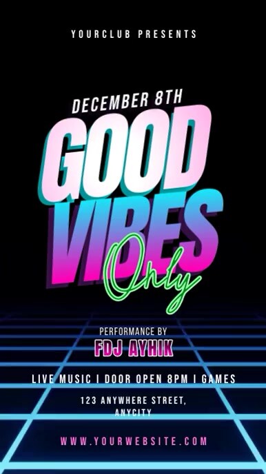 Good Vibes Only Template | PosterMyWall