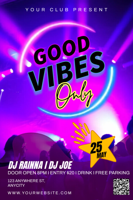 Good Vibes Only Template | PosterMyWall