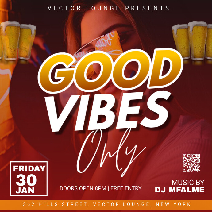 good vibes only Template | PosterMyWall