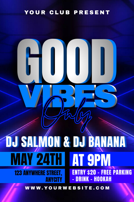 Good Vibes Only Template | PosterMyWall