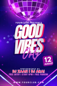 Good Vibes Only Template | PosterMyWall