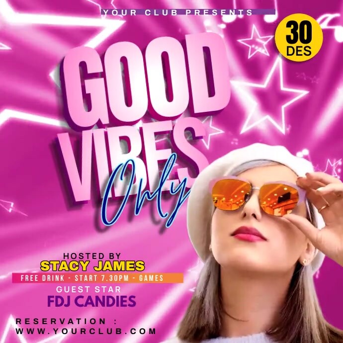 Good Vibes Only Template | PosterMyWall