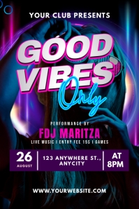 Good Vibes Only Template | PosterMyWall