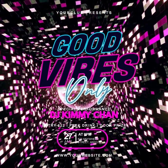 Good Vibes Only Template | PosterMyWall