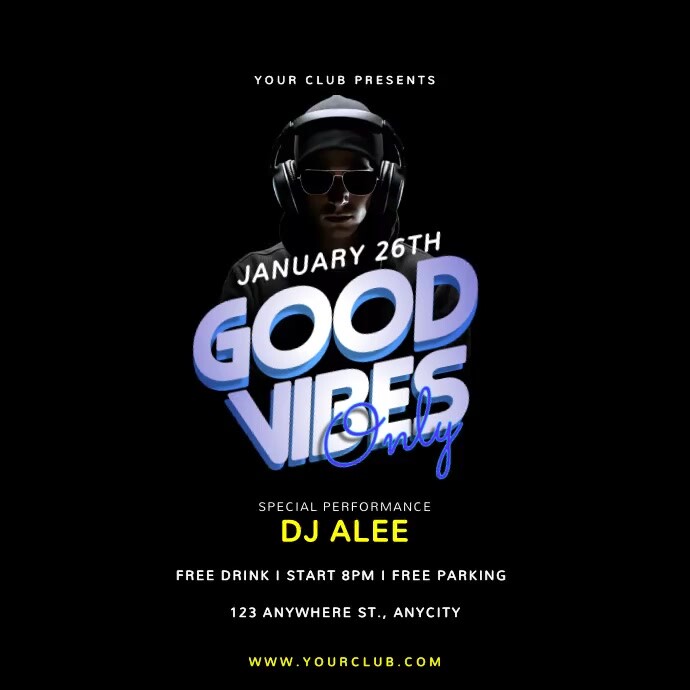 Copy of Good Vibes Only Party | PosterMyWall