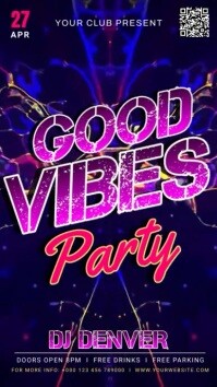 Good Vibes Party Template | PosterMyWall