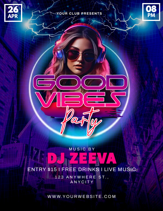 Copy of Good Vibes Party | PosterMyWall