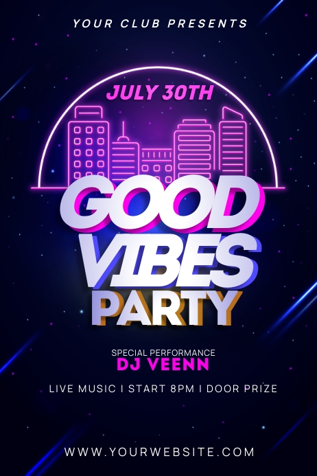 Copy of Good Vibes Party | PosterMyWall
