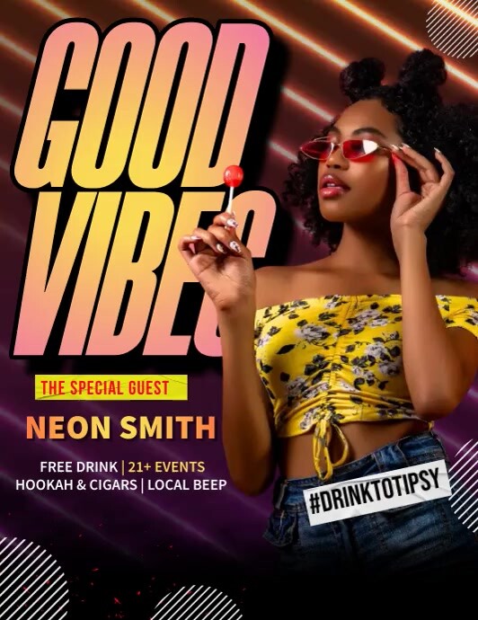 Good Vibes Party Template | PosterMyWall