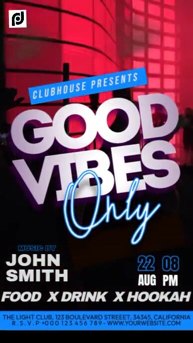 Good Vibes Party Template | PosterMyWall