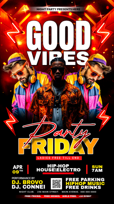 GOOD VIBES PARTY Template | PosterMyWall