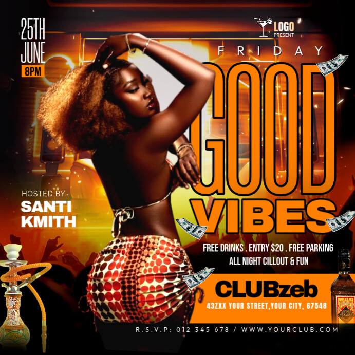 Copy of Good Vibes Party Flyer | PosterMyWall