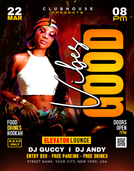 Good vibes party flyer Template | PosterMyWall