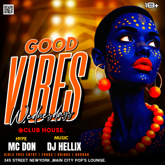 Copy of good vibes party posters | PosterMyWall