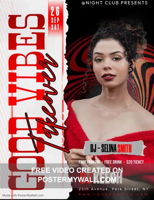 Good Vibes Party Video Ads Template | PosterMyWall