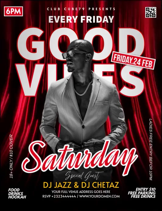 Copy of Good vibes Saturday | PosterMyWall