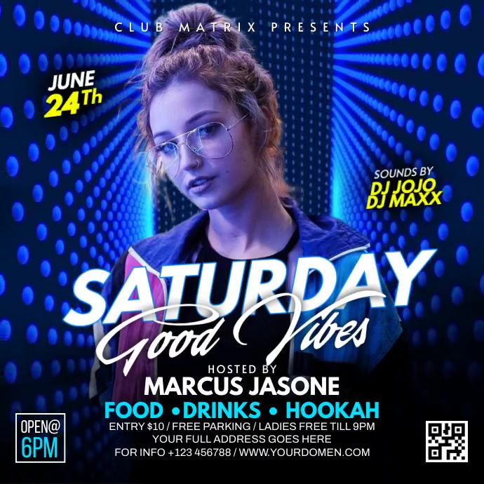 Good Vibes saturday Template | PosterMyWall