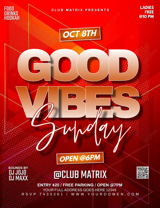 Good Vibes sunday Template | PosterMyWall