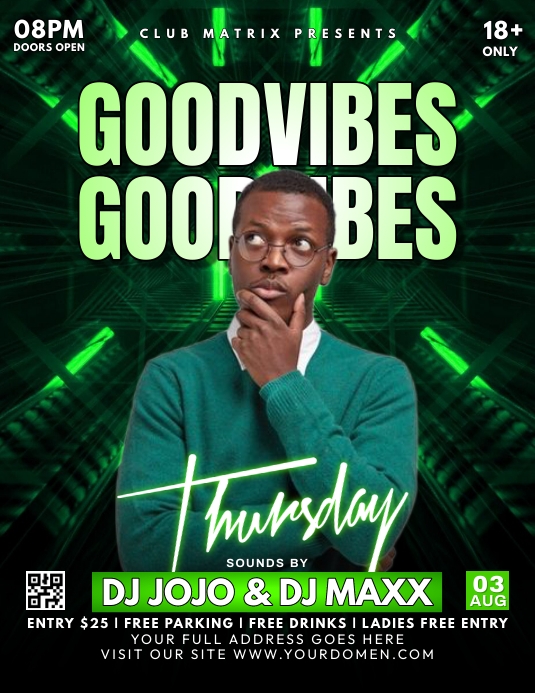 Plantilla de Good Vibes thursday | PosterMyWall