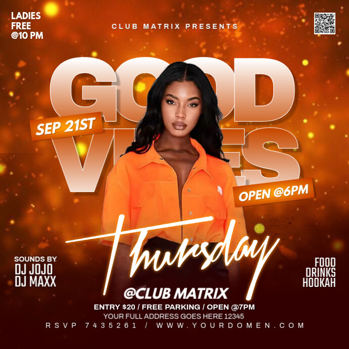 Good Vibes Thursday Template | PosterMyWall