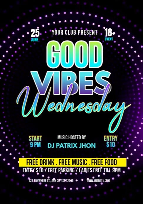 Good vibes wednesday Template | PosterMyWall