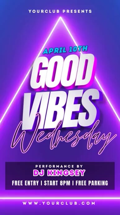 Good Vibes Wednesday Template | PosterMyWall