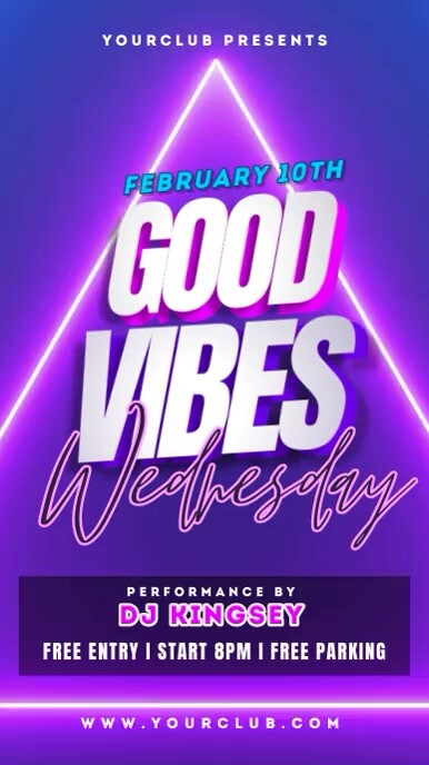 Good Vibes Wednesday Template | PosterMyWall