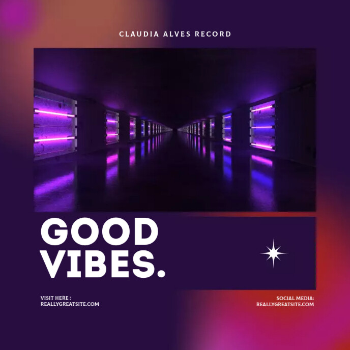 Plantilla de Good Vibes. Album Cover | PosterMyWall