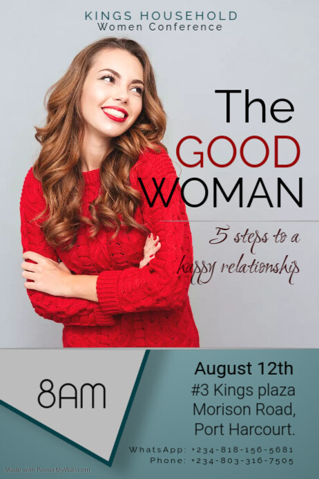 Good woman Template | PosterMyWall