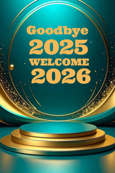Goodbye 2025 Template | PosterMyWall