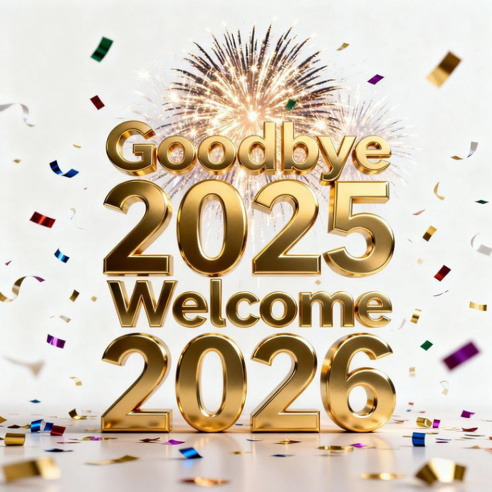 Goodbye 2025 Welcome 2026 Template | PosterMyWall
