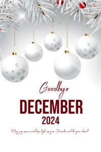 Hello December 2024 Poster Template | PosterMyWall