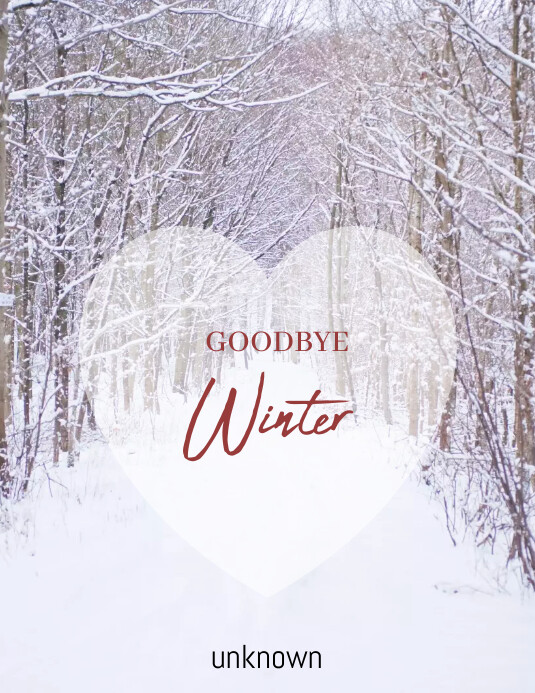 Goodbye Winter Flyer Template | PosterMyWall