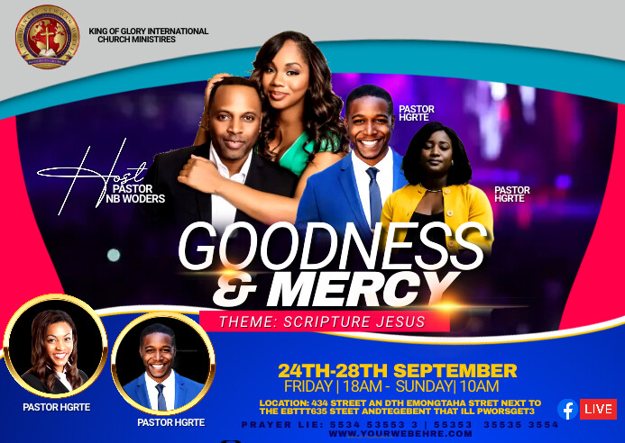 goodness and mercy Template | PosterMyWall