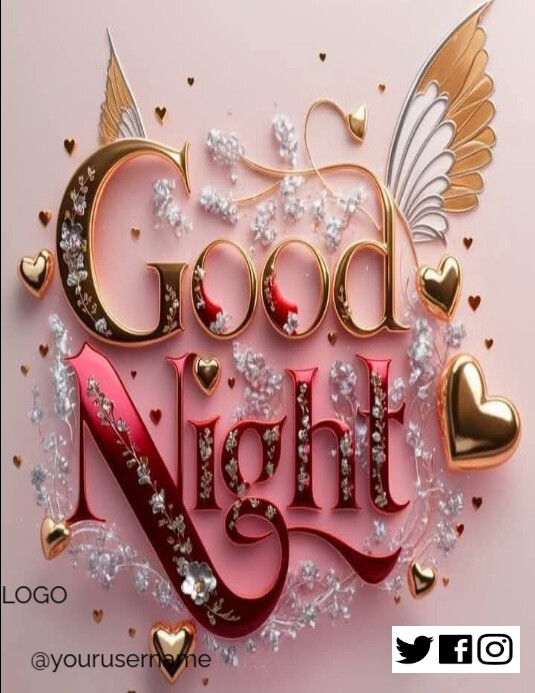 Goodnight Template | PosterMyWall