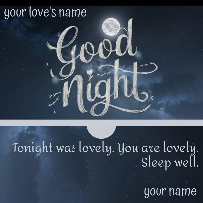 Copy of Goodnight Greeting | PosterMyWall