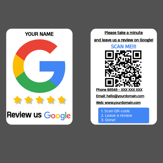 Google 5 star review poster flyer Template | PosterMyWall