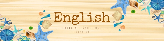 Google Classroom Banner - English Template | PosterMyWall