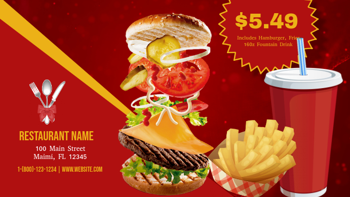 Google Menu Header Template | PosterMyWall