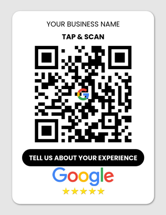 Plantilla de Google Review, Review Us On Google Flyer (us Letter ...