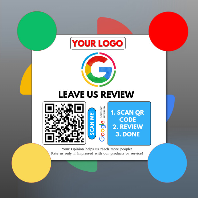 Copy of GOOGLE REVIEW TEMPLATE | PosterMyWall