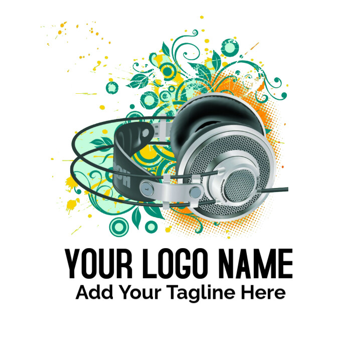 Gorgeous Headphones, Abstract, Headset Logo Template | PosterMyWall